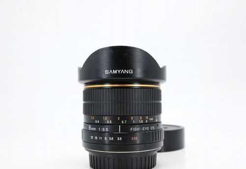 Samyang 8mm f/3.5 AS IF MC CS Canon отл. сост