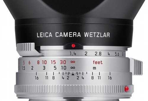 Leica Summilux-M 35mm/F1.4 Silver Steel Rim