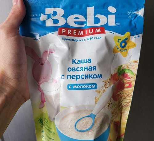 Каша молочная Bebi Premium овсяная с персиком