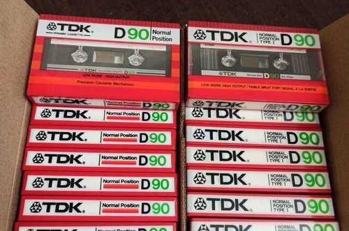 Новые аудиокассеты TDK D 90 1982 и 1985
