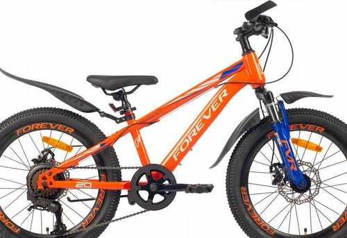Велосипед forever spring 20" (2023) Orange-White-B