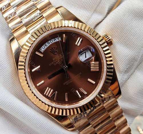 Механические мужские часы Rolex Day Date Gold