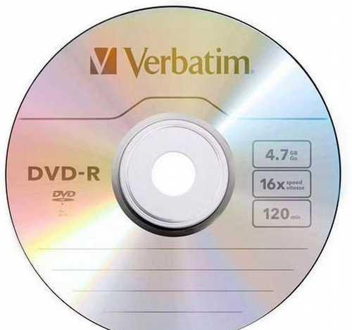 Диски Болванки Verbatim DVD-R - 20 шт