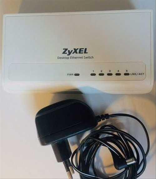 Коммутатор Zyxel desktop ethernet switch ES-105S