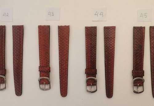 Ремешки для часов, кожа, змея, 18 мм, СССР