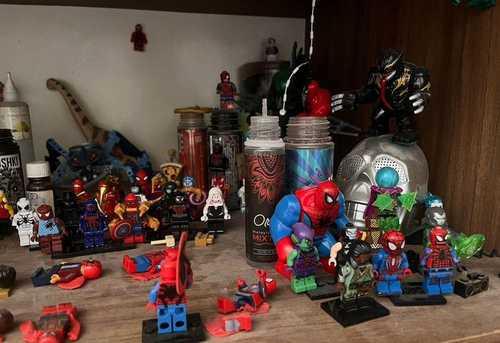 Lego человечки Marvel DC динозары биониклы