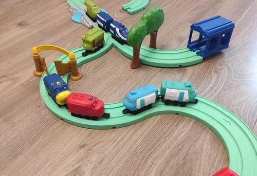 Chuggington Чаггингтон паровозики с дорогой