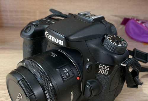 Canon 70D body + Canon EF 50mm f/1.8 II