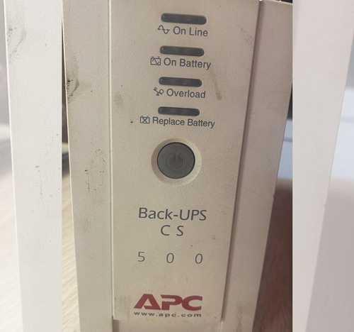 Ибп apc back ups 500 (без акб, на запчасти)