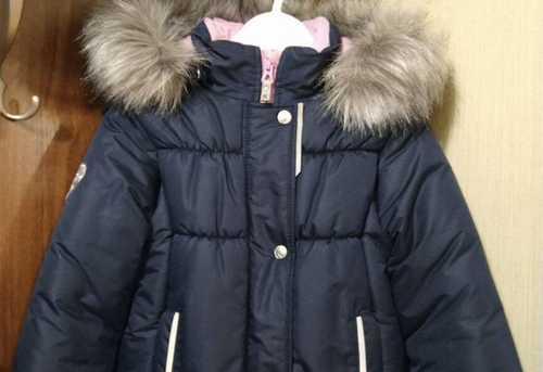 Зимняя куртка Kisu для девочки, размер 110