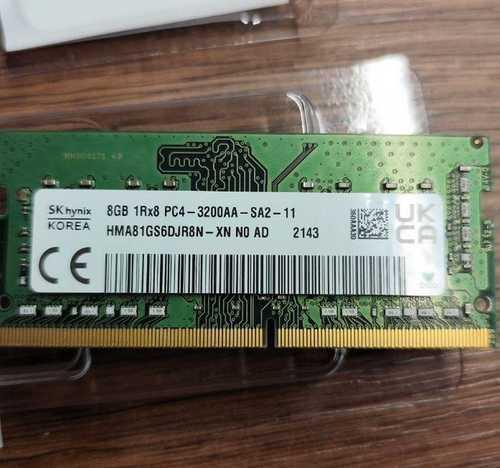 Оперативная память для ноутбука ddr4 8gb 3200