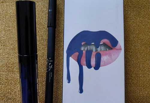 Матовая помада Kylie + карандаш. Цвет синий
