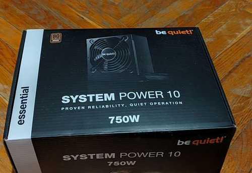 Блок питания be quiet system power 10 750W BN329