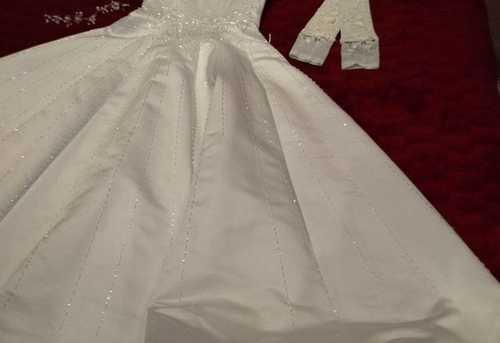 Бальное платье, 44-46(белое/свадебное)