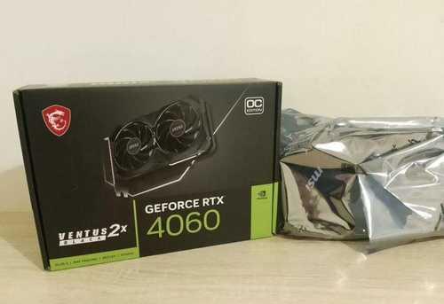 Новая видеокарта RTX 4060 MSI ventus 2X 8G gddr6