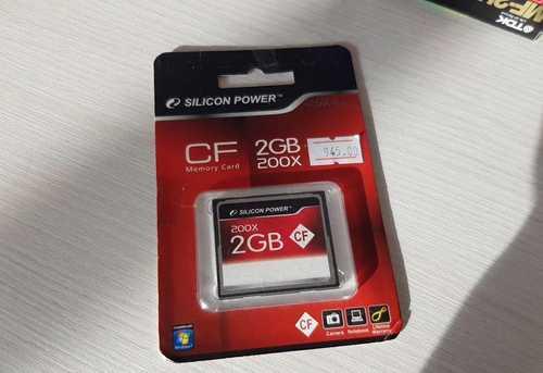 CF 2Gb Silicon power новая