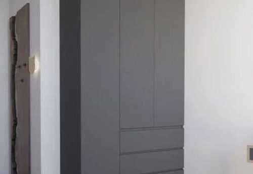 Шкаф серый в стиле икеа