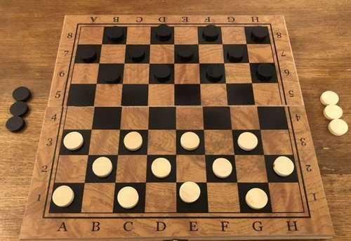 Шашки шахматы нарды 3 в 1 новые