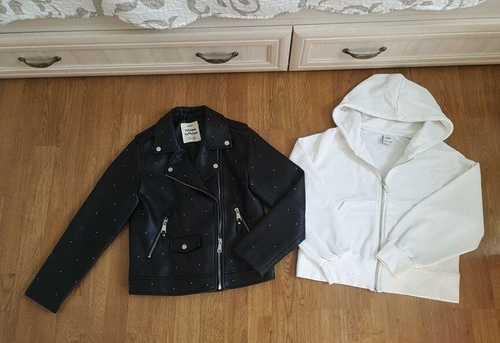 Кожаная куртка Zara 140-146 косуха вещи Zara