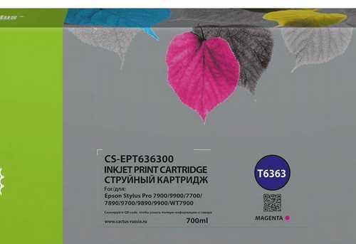 Картридж струйный Cactus CS-EPT636300 T6363 пурпур