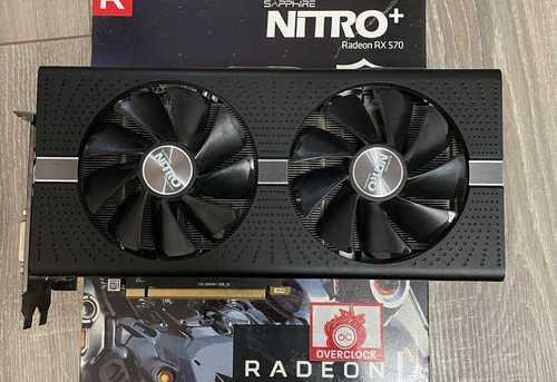 Видеокарта Rx570 8gb Sapphire nitro+