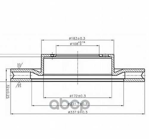 Диск тормозной перед ADC80102V allied nippon