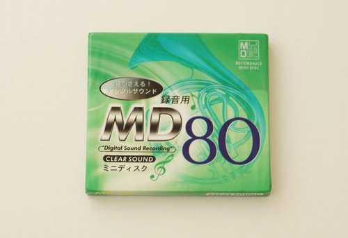 MD Clear Sound 80 Green Blank Минидиск