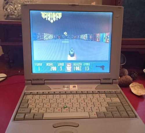 Ретро ноутбук Toshiba satellite 440 CDX 1996