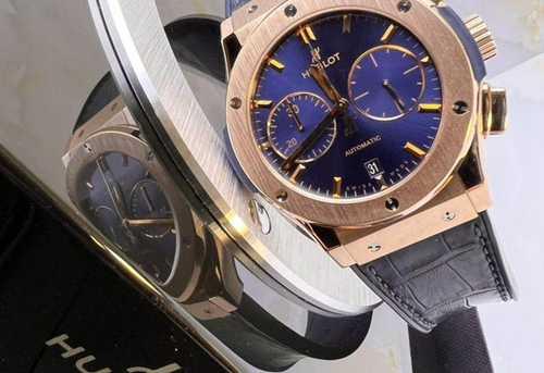 Hublot Classic Fusion Blue Chronograph King Gold