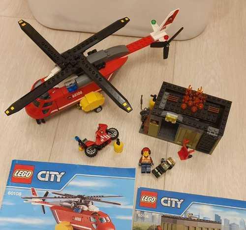 Lego City пожарная часть 60108 60107 60106