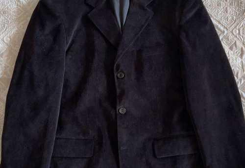 Пиджак черный вельветовый