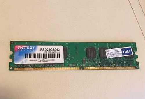 DDR2 1GB Patriot PC2-6400 CL5 800MHz