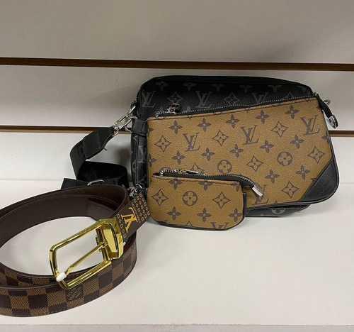 Сумка мужская кожаная Louis Vuitton 3\1