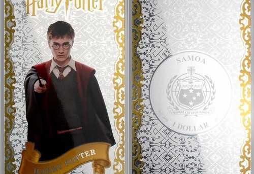 Монета-закладка "Гарри Поттер" Серебро Самоа 2023