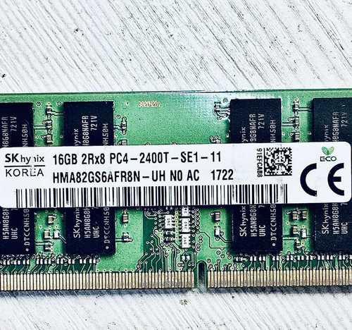 Оперативная память sodimm Hynix DDR4 16gb 2400Mhz