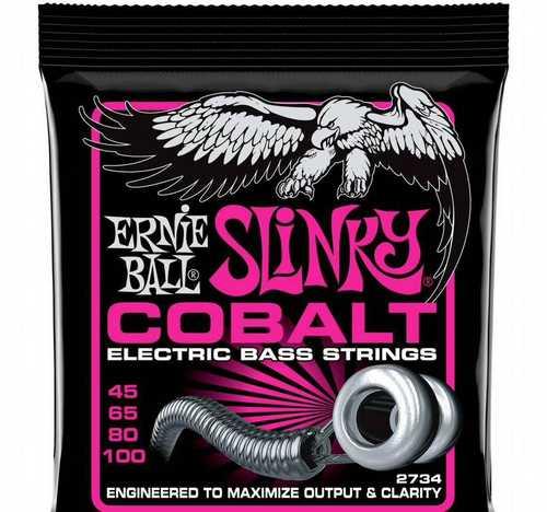 Струны для бас-гитары Ernie Ball 2734 Slinky Cobal