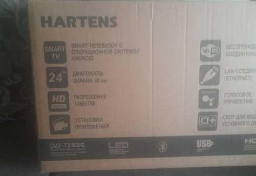 Новый Тел. smart tv " Hartens" Яндекс TV 24 дюйма