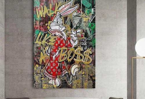 Картина маслом кролик Багз Банни