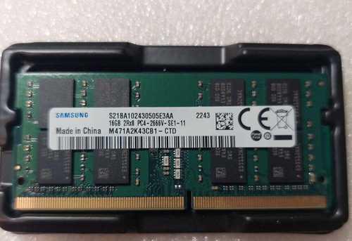 Оперативная память Samsung ddr4 16gb 2666Mhz