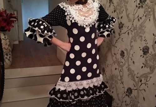 Платье для фламенко в горошек