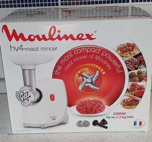 Мясорубка Moulinex hv4 2000 Вт, новая