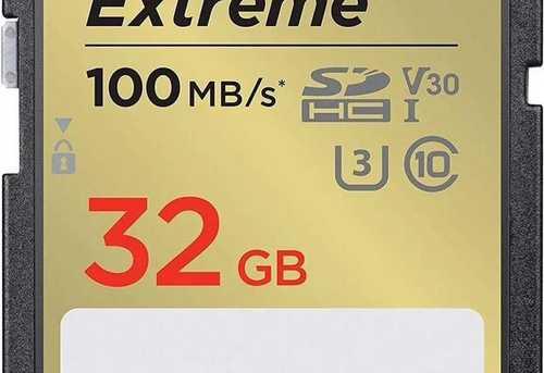 Карта памяти SanDisk Extreme sdhc USH-I 32GB 100MB