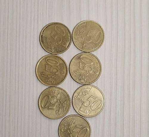 Монеты евро центы