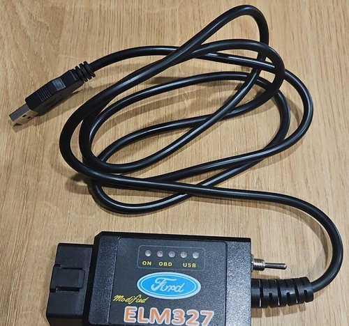 Elm327 obd2, usb для ford HS MS
