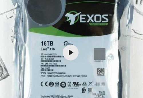 HDD 16TB SATA Seagate Exos X16, серверный