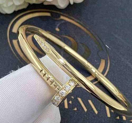 Браслет Cartier Juste un Clou Желтое золото, бриллианты 0,5ct