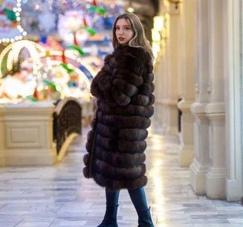 Шуба из песца