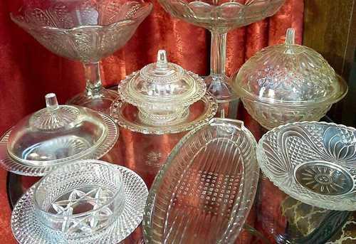 Посуда - советское прозрачное стекло