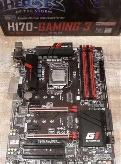 Материнская плата GA-H170-Gaming 3 с Core i3-6300