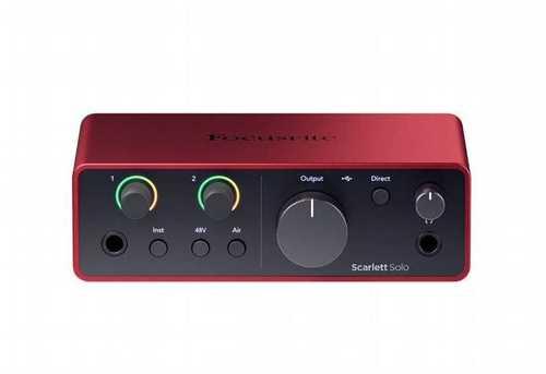 Аудиоинтерфейс Focusrite Scarlett Solo 4th Gen